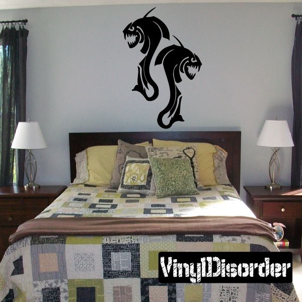 Pisces Angry Fish Decal