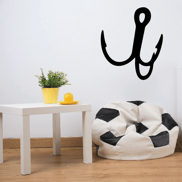 Fishing Hook Wall Decal - Vinyl Decal - Car Decal - NS002