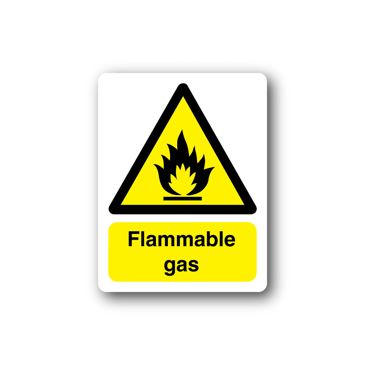 Flammable Gas Sticker