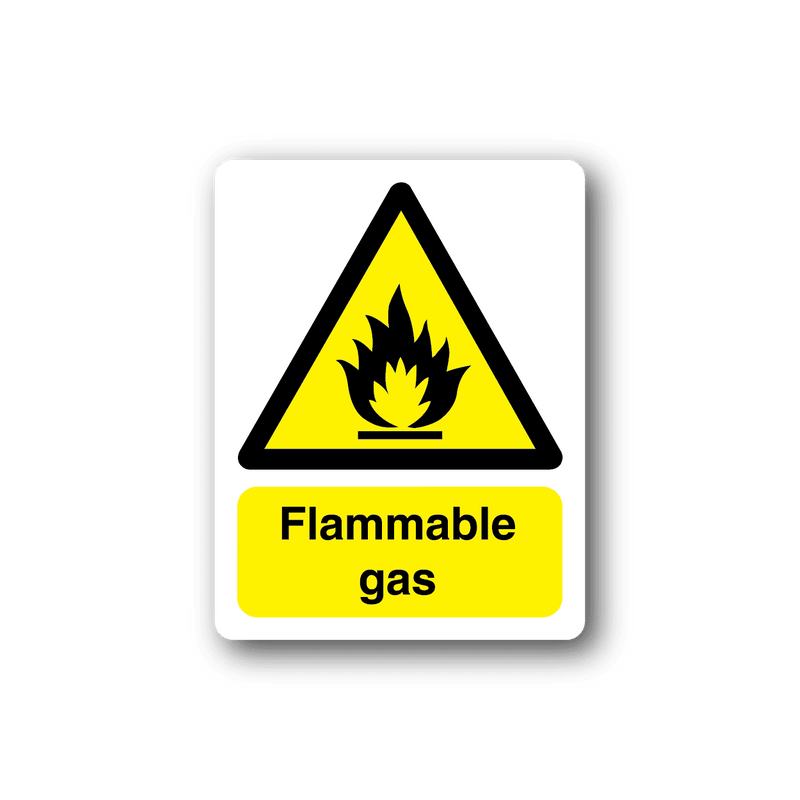 Flammable Gas Sticker
