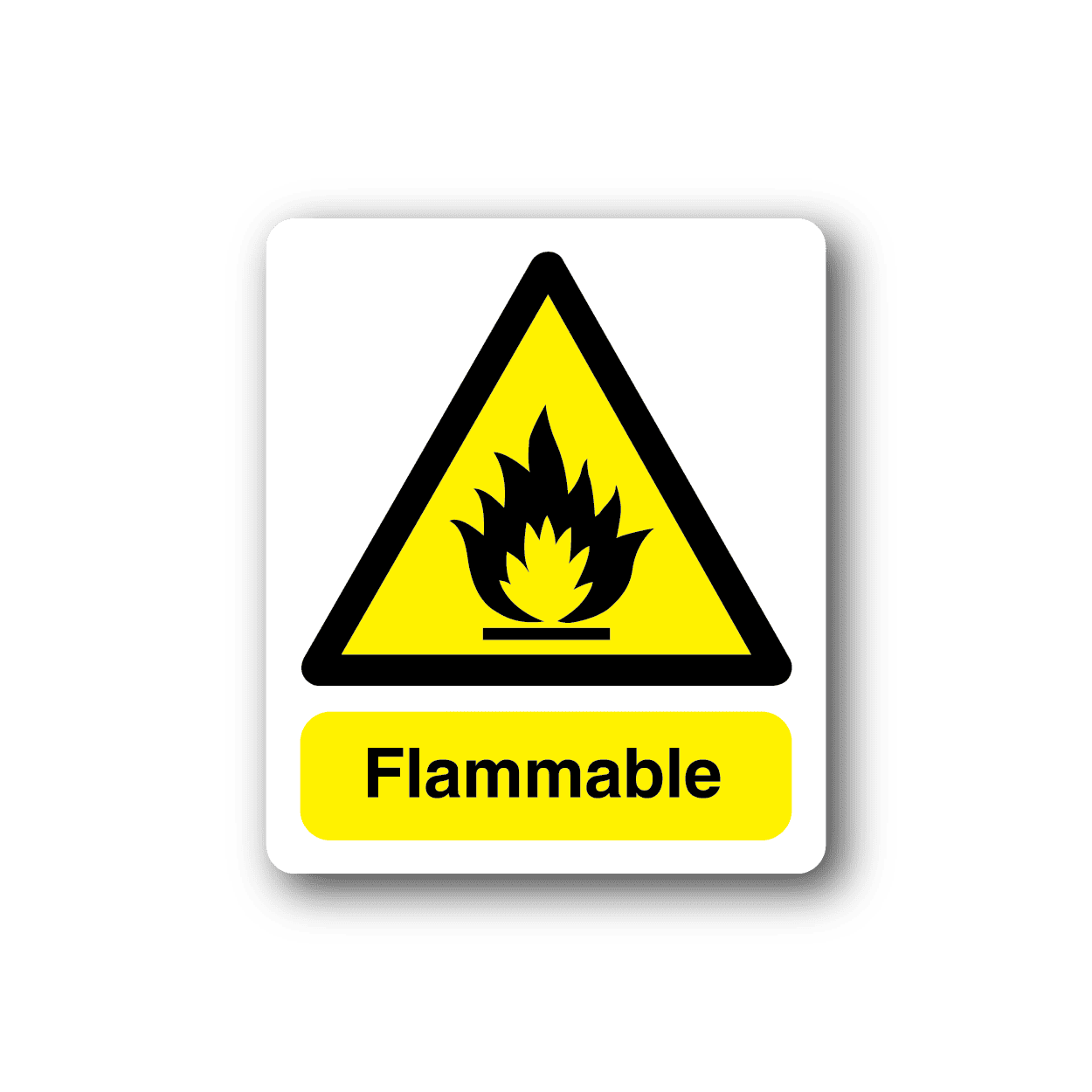 Flammable Sticker