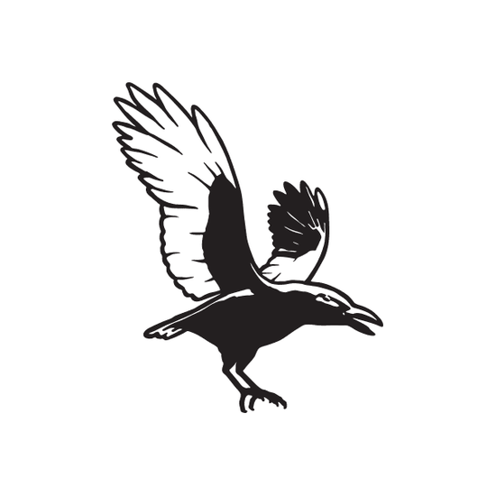 Flapping Raven Decal
