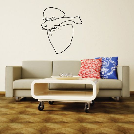 Flared Flying Fish Decal