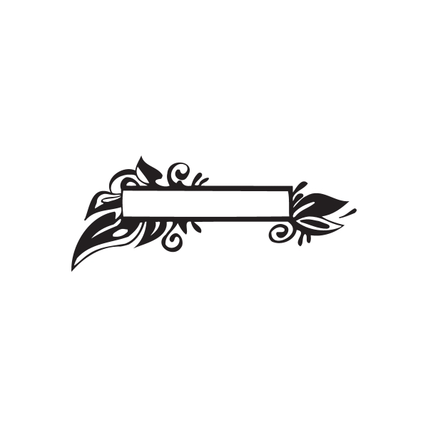 Flower Frame Wall Decal - Vinyl Decal - Car Decal - DC 8028