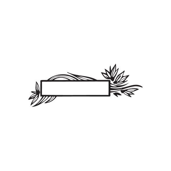 Flower Frame Wall Decal - Vinyl Decal - Car Decal - DC 8046
