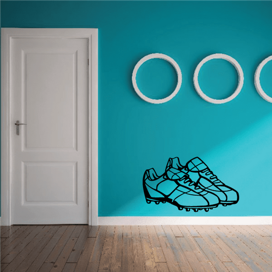 Football Cleats Wall Decal - Vinyl Decal - Car Decal - CDS041