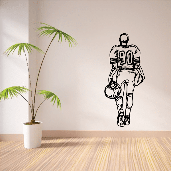 Football Player Wall Decal - Vinyl Decal - Car Decal - CDS080