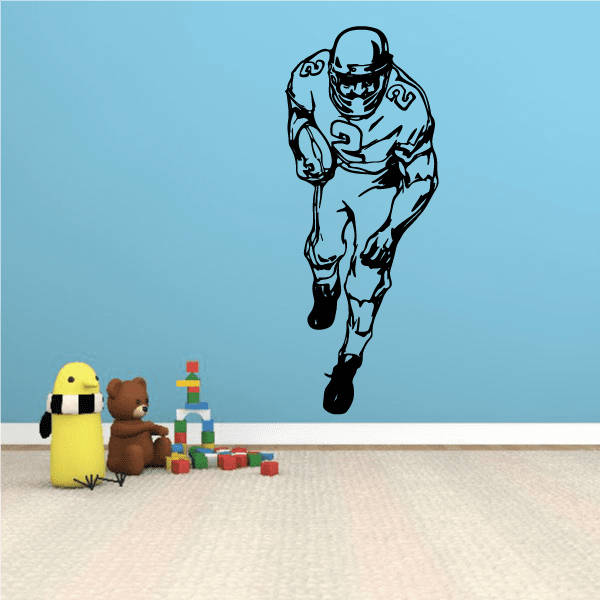 Football Player Wall Decal - Vinyl Decal - Car Decal - CDS105