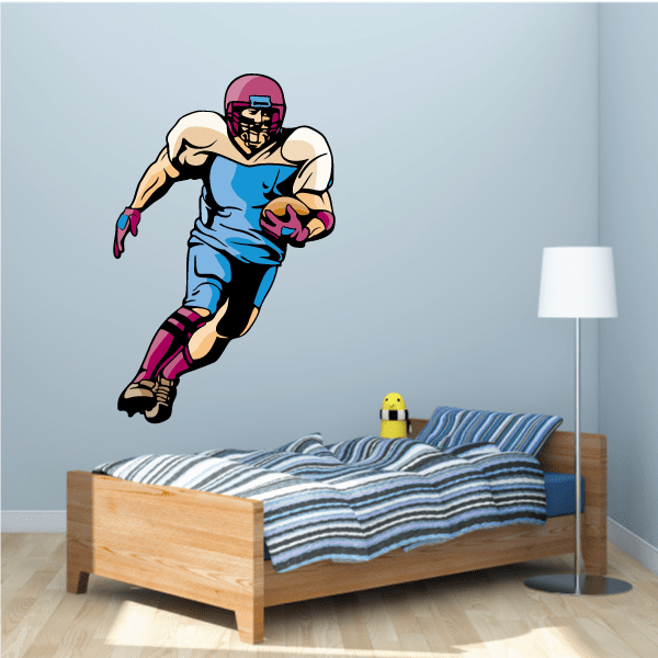 Football Player Wall Decal - Vinyl Sticker - Car Sticker - Die Cut ...
