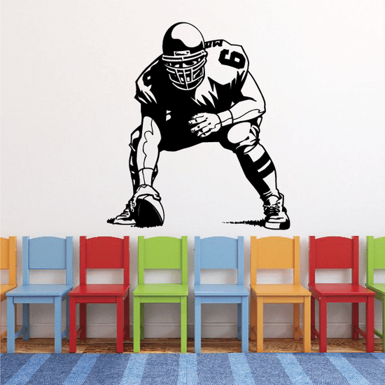 Football Wall Decal - Vinyl Decal - Car Decal - Bl016