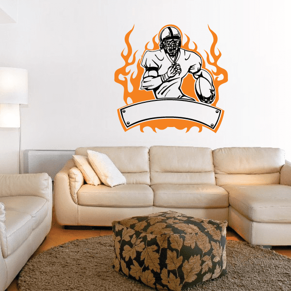 Football Wall Decal - Vinyl Sticker - Car Sticker - Die Cut Sticker ...