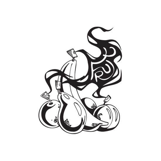 Fruit Spray Paint Cans Decal