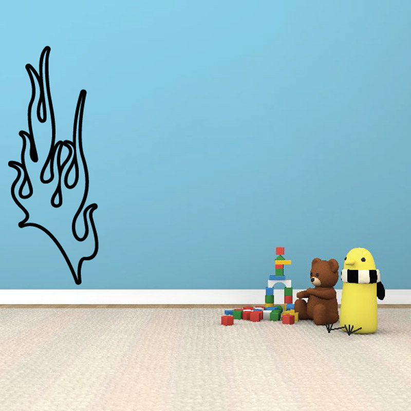 Ghost Flames Car Decal - Vinyl Decal - Wall Decal - CF008