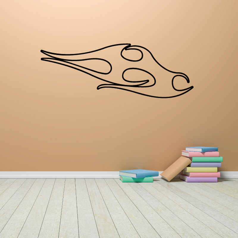 Ghost Flames Car Decal - Vinyl Decal - Wall Decal - CF240