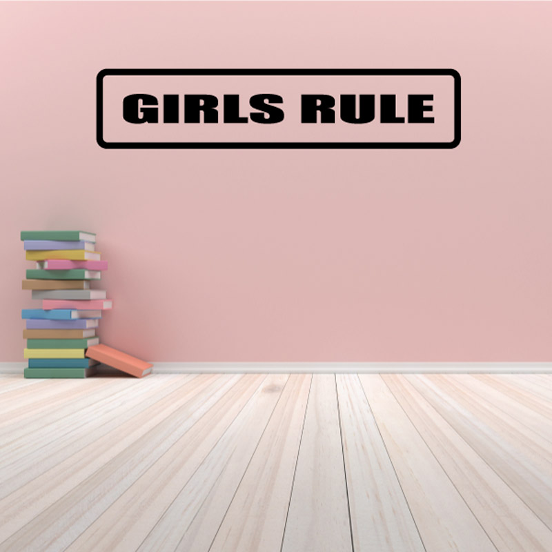 Girls Rule Decal