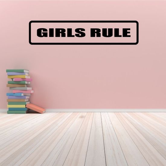 Girls Rule Decal