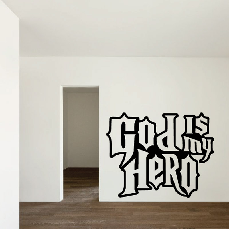 God is my hero Decal