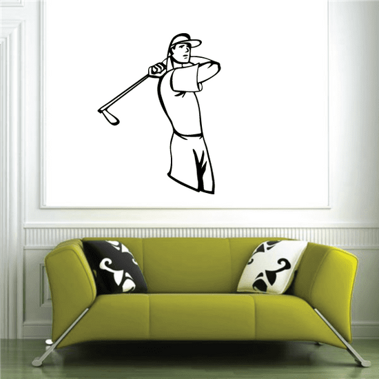 Golfer Wall Decal - Vinyl Decal - Car Decal - CDS019