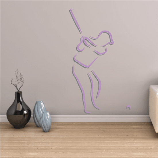 Golfer Wall Decal - Vinyl Sticker - Car Sticker - Die Cut Sticker ...