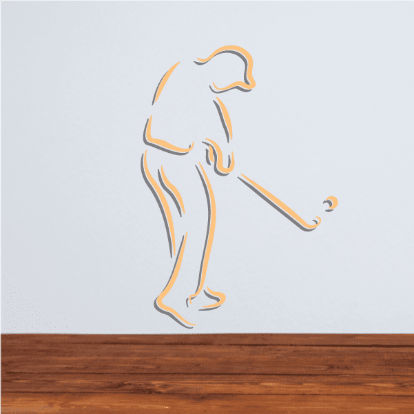 Golfer Wall Decal - Vinyl Sticker - Car Sticker - Die Cut Sticker ...