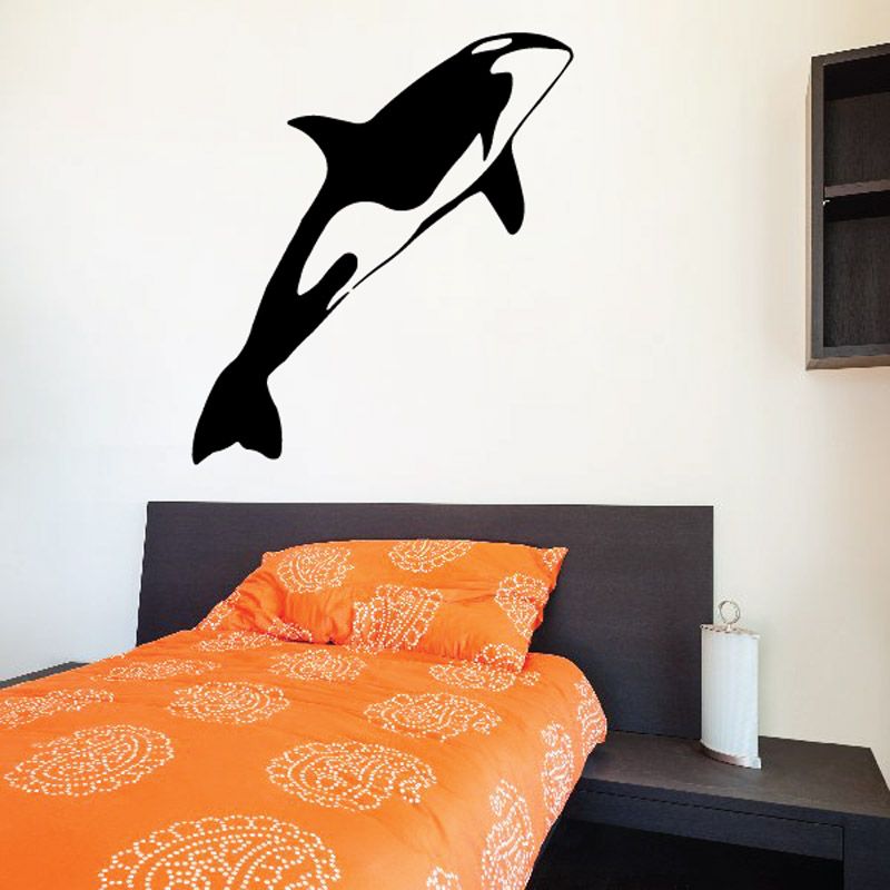 Graceful Leaping Killer Whale Decal