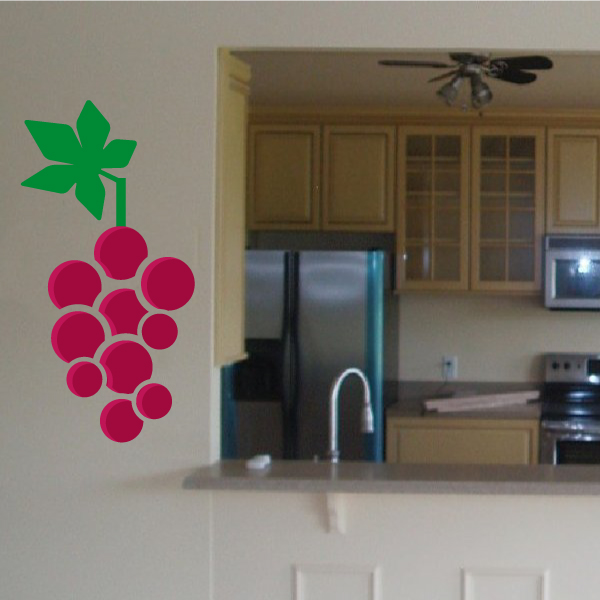 Grapes Wall Decal - Vinyl Decal - Car Decal - Idcolor025