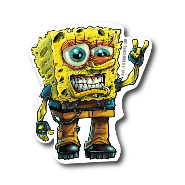 Grunge Bob Vinyl Sticker