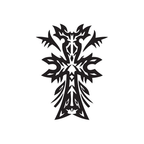 Haunted Cross Decal
