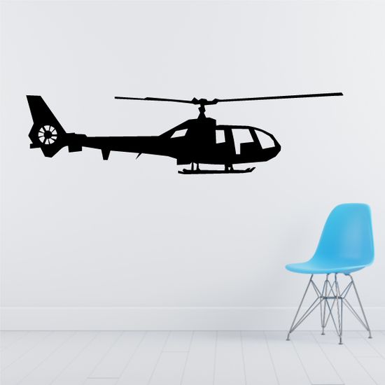 Helicopter Wall Decal - Vinyl Decal - Car Decal - BA009
