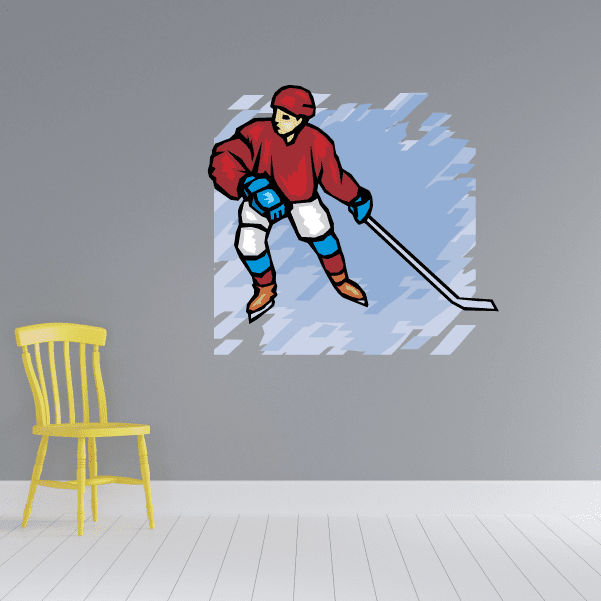 Hockey Wall Decal - Vinyl Sticker - Car Sticker - Die Cut Sticker ...