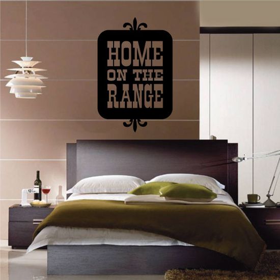 Home on the range Wall Decal - Vinyl Decal - Wall Quote - Mv027