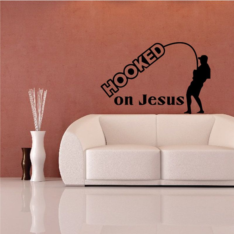 Hooked on Jesus Fishing Decal