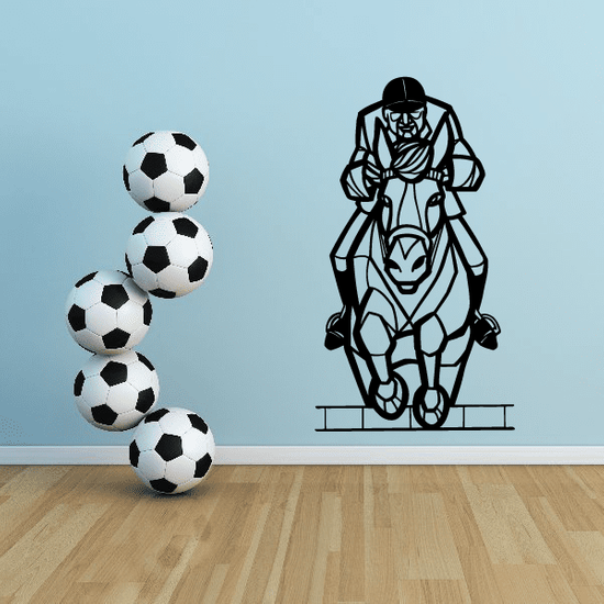 Horse racing Wall Decal - Vinyl Decal - Car Decal - Bl027