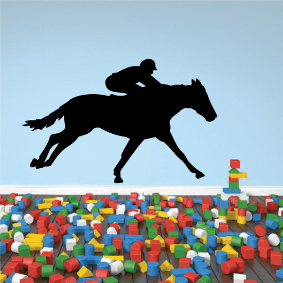 Horse racing Wall Decal - Vinyl Decal - Car Decal - Bl032