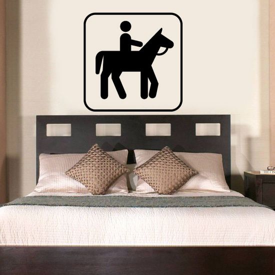 Horseback riding Sign Decal
