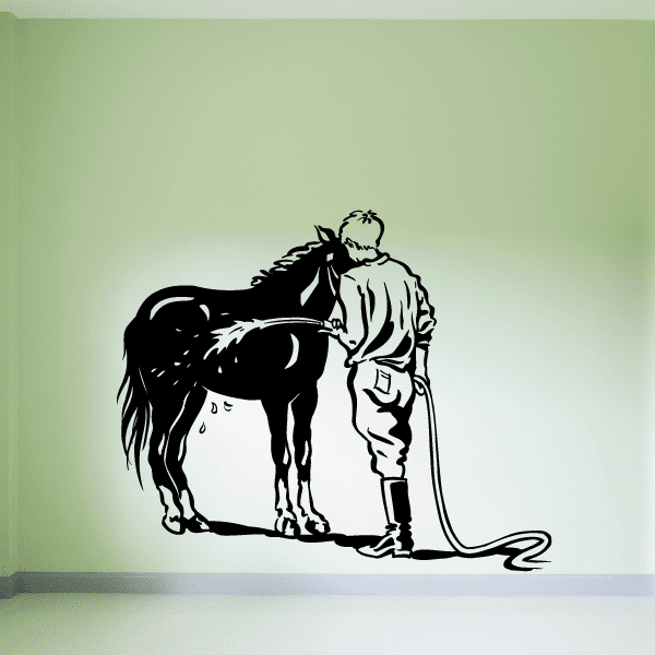 Horseback riding Wall Decal - Vinyl Decal - Car Decal - Bl010