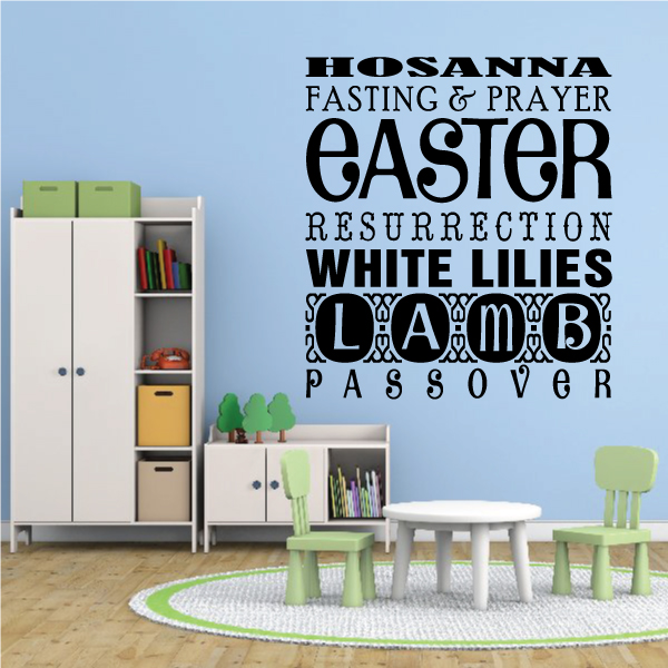 Hosanna Fasting and Prayer Easter Decal