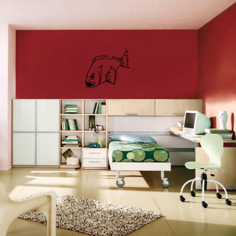 Hostile Rock Bass Fish Decal