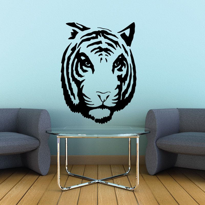 Hostile Tiger Head Decal