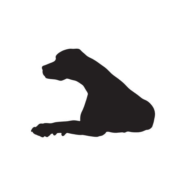 Hound Laying Down Decal