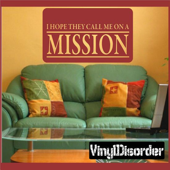 I hope they call me Decal