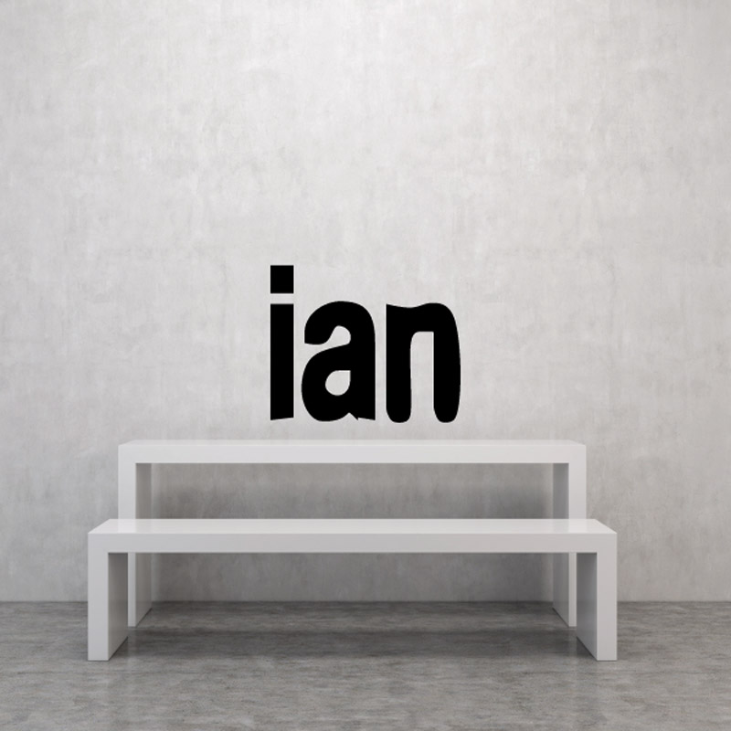 Ian Wall Decal - Vinyl Decal - Car Decal - DC0038
