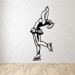 Ice Skating Wall Decal - Vinyl Decal - Car Decal - SM011