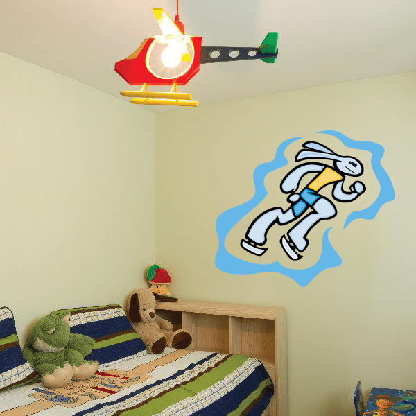 Ice Skating Wall Decal - Vinyl Sticker - Car Sticker - Die Cut Sticker ...