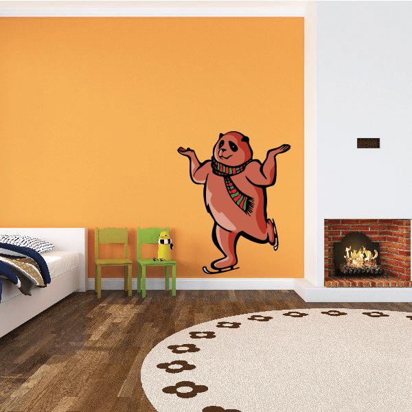 Ice Skating Wall Decal - Vinyl Sticker - Car Sticker - Die Cut Sticker ...