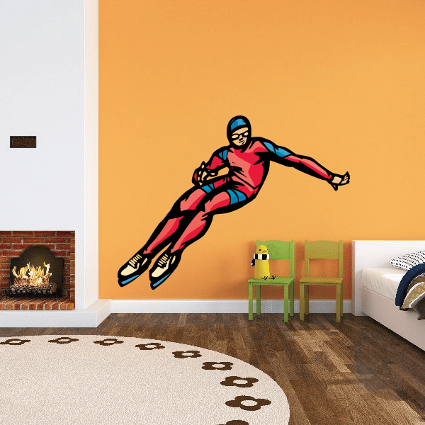 Ice Skating Wall Decal - Vinyl Sticker - Car Sticker - Die Cut Sticker ...