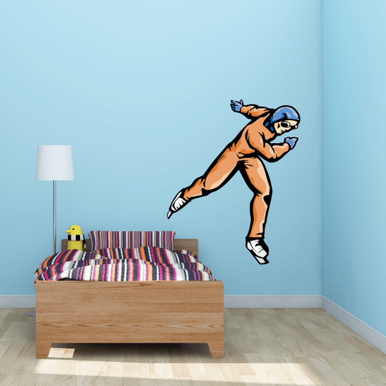 Ice Skating Wall Decal - Vinyl Sticker - Car Sticker - Die Cut Sticker ...