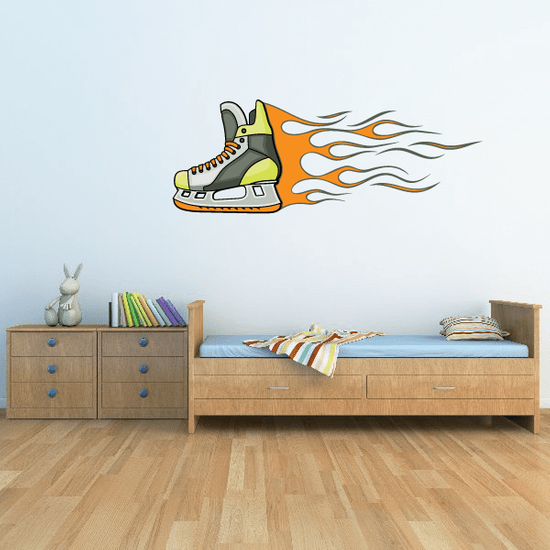 Ice Skating Wall Decal - Vinyl Sticker - Car Sticker - Die Cut Sticker ...
