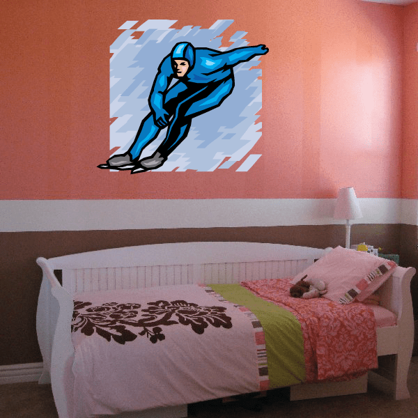 Ice Skating Wall Decal - Vinyl Sticker - Car Sticker - Die Cut Sticker ...