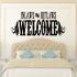 Inlaws and Outlaws welcome Wall Decal - Vinyl Decal - Wall Quote - Mv028